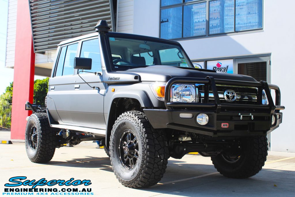 Toyota 79 Series Landcruiser Dual Cab Matte Black #80149 | Superior ...